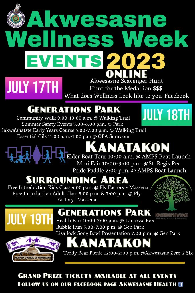 Akwesasne Wellness Week 2023 Mohawk Council Of Akwesasne