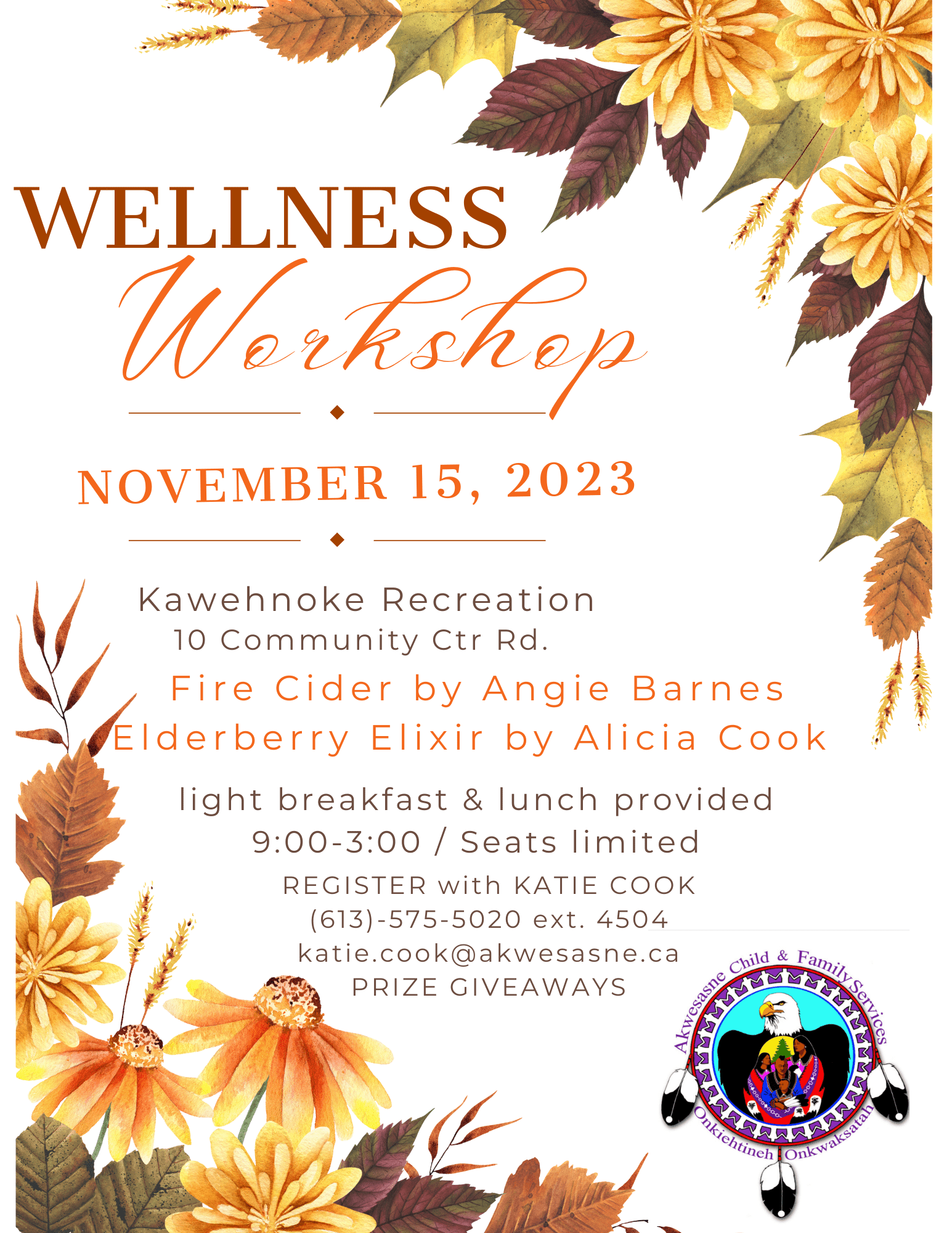 Acfs Wellness Workshop Mohawk Council Of Akwesasne