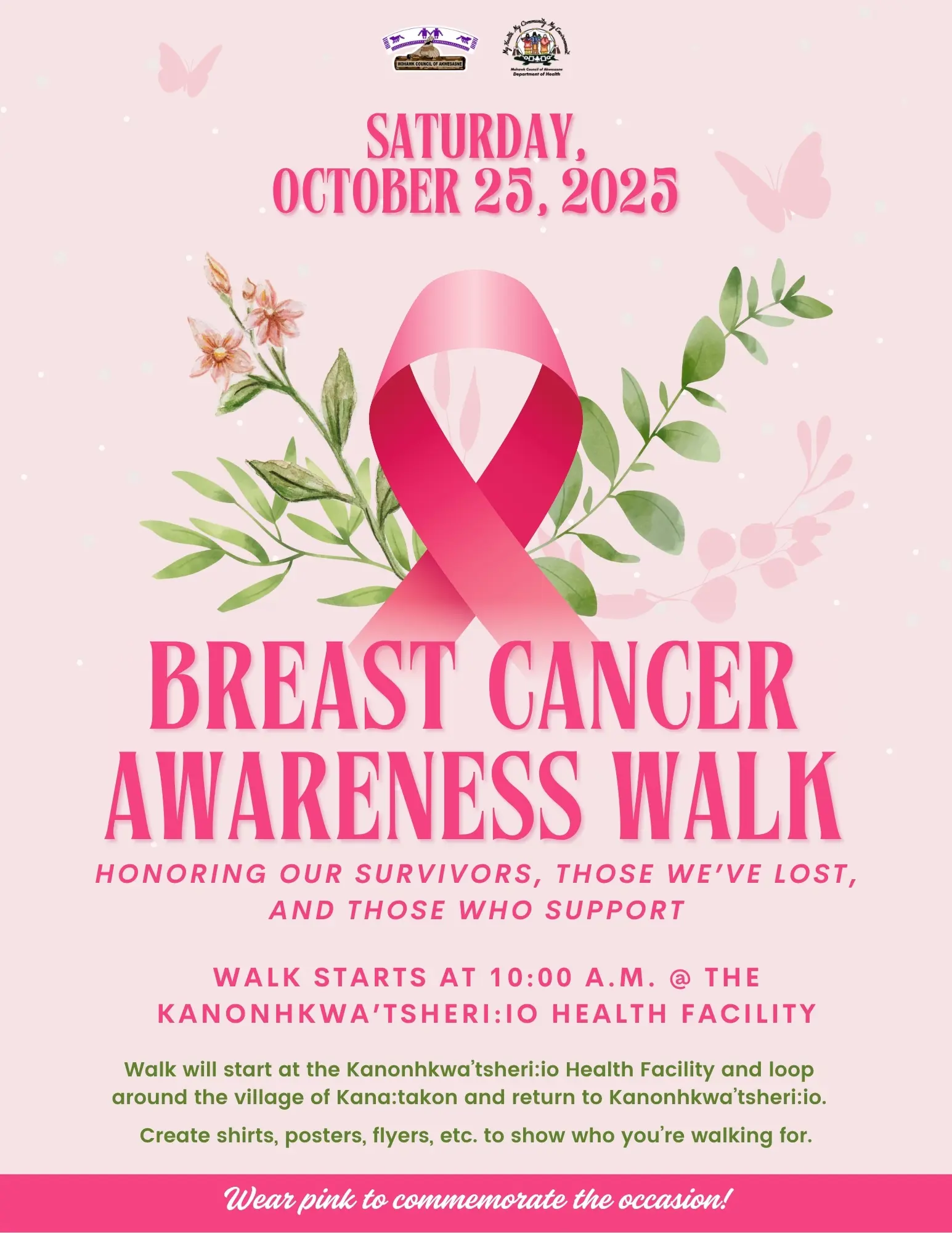 DOH ANNOUNCES BREAST CANCER AWARENESS WALK